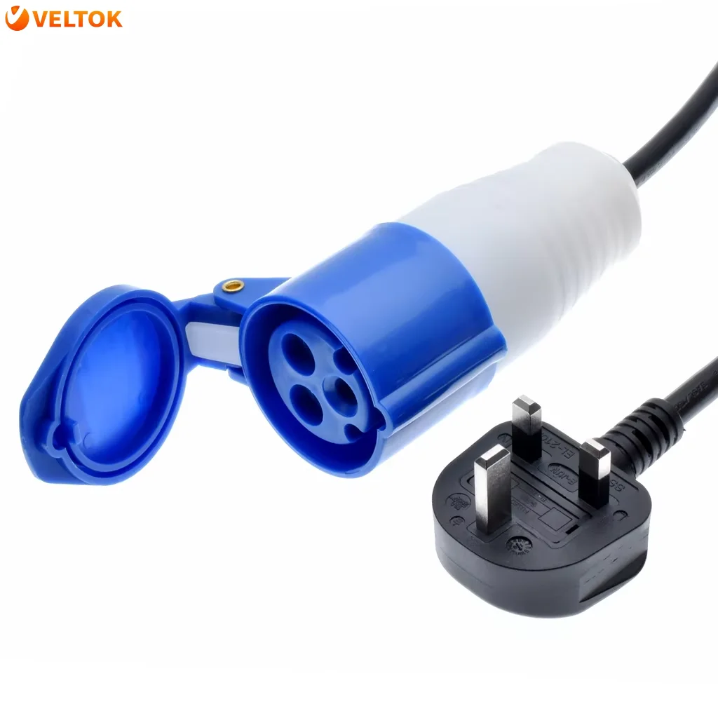 Iec60309 Ip44 Outdoor Waterproof Industrial Electric Plug To Bs Uk ...