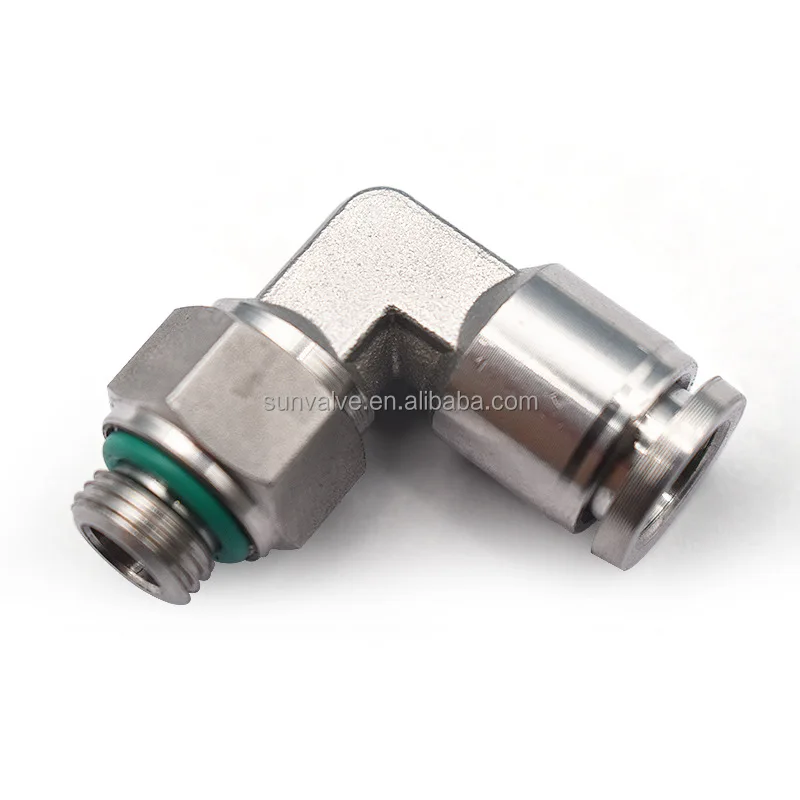 Stainless Steel Pneumatic Quick Connector - Male Elbow