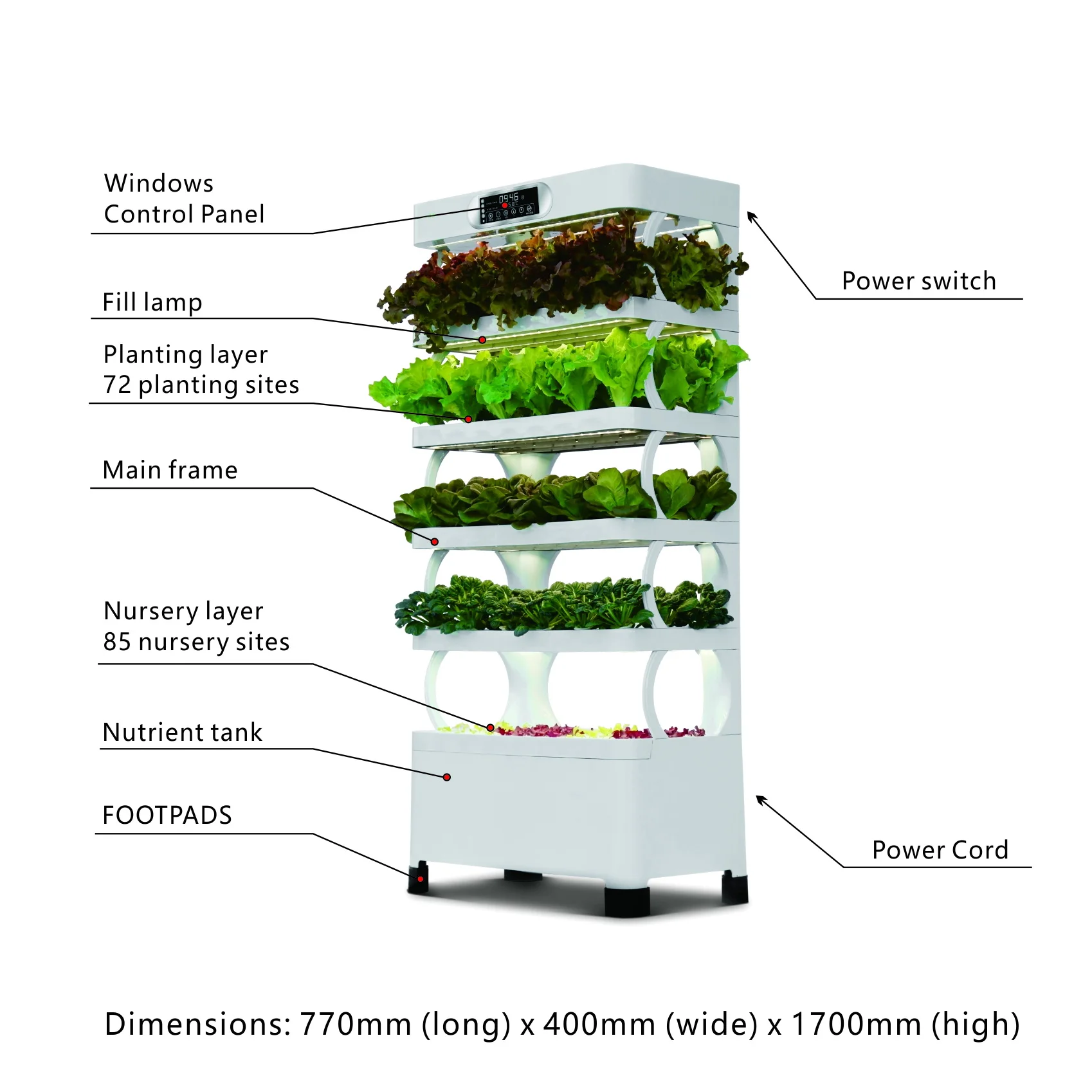 Indoor Vertical Growing Home System - Hydroponic Solutions
