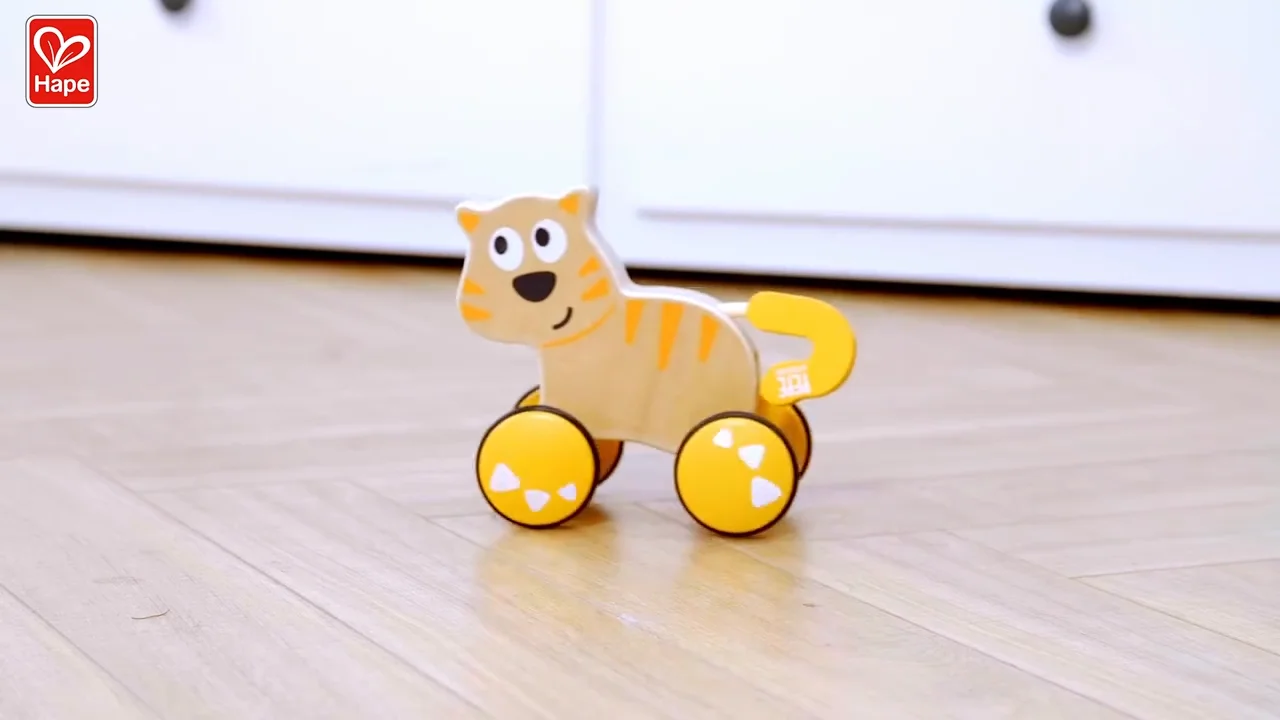 Hape Non Toxic Enhance Developmental Musical Cartoon Animal String Baby ...