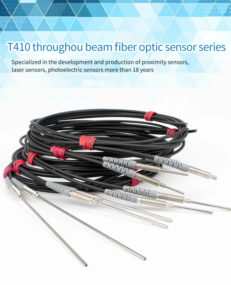 M4 Fiber Optic Amplifier Probe Elbow Optic Fiber Sensor Coaxial Multi ...