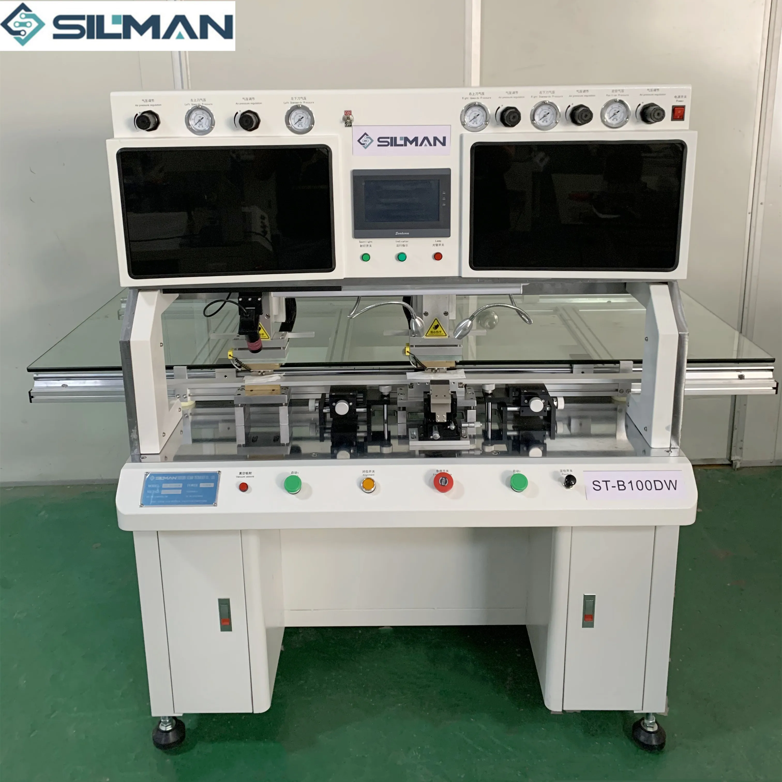 Silman Cof Bonding Machine St- B100dw Double Head Lcd Tv Panel Repair ...