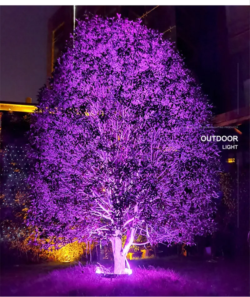 DMX Outdoor RGB Color Palm Tree Ring Light 18W IP65