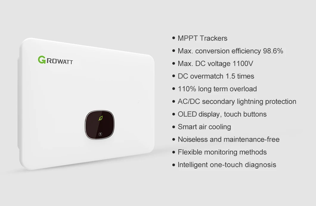 Growatt On Grid Solar Inverter Dc Ac 10kw 25kw 30kw 40kw - Buy Growatt ...