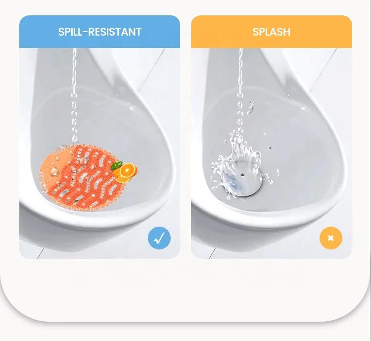 18cm Wave Urinal Screens Toilet Mats Manufacturer Custom Logo Anti ...