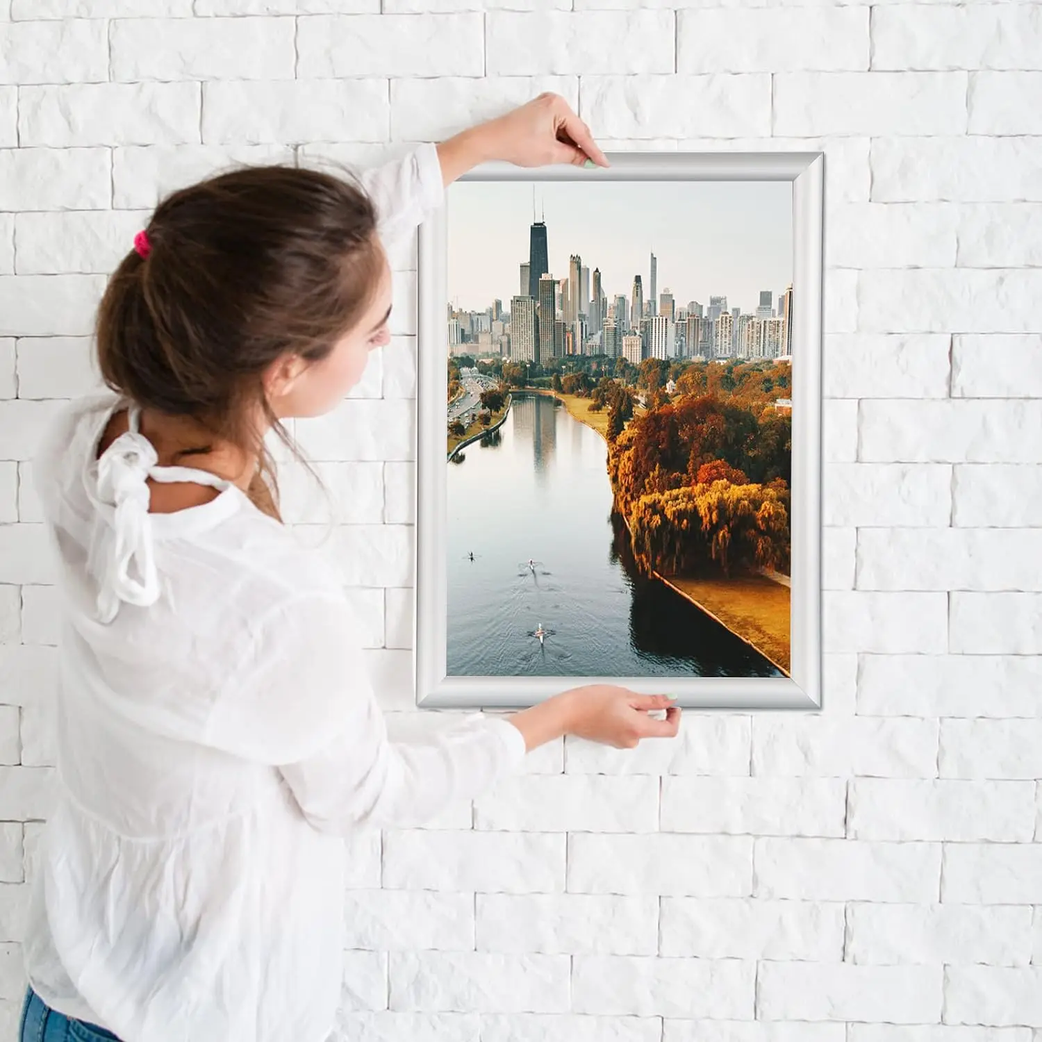 A0/a1/a2/a3/a4a5/b1/b2 Metal Poster Snap Frame For Indoor Outdoor Wall ...