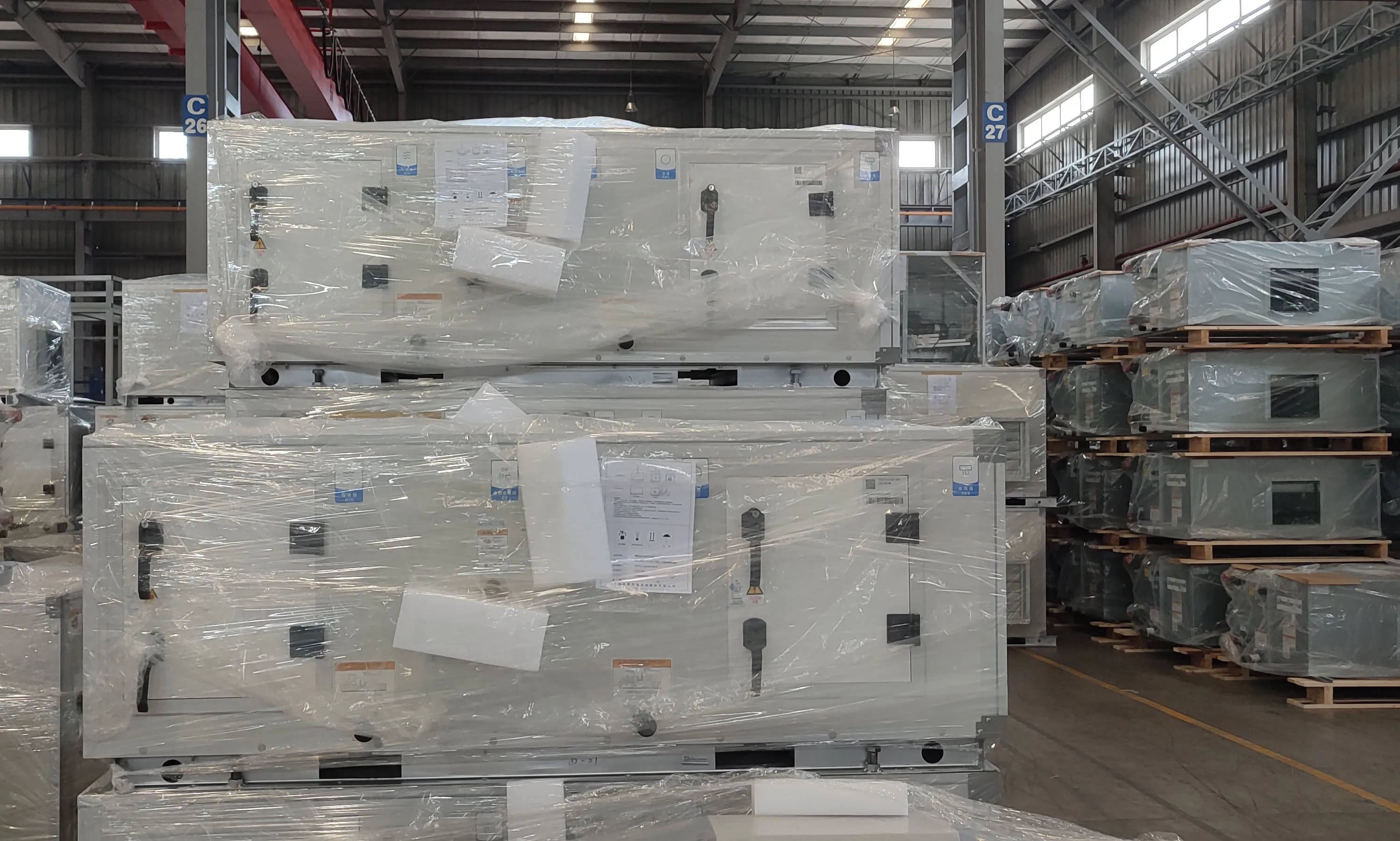 Commercial Air Conditioner Ventilation Ahu Jet Flow Type Double Skin ...