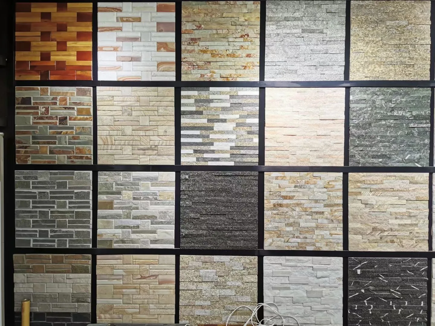 High Quality Beauty Cheap Exterior Decorative Tiger Skin Yellow Wall Panel