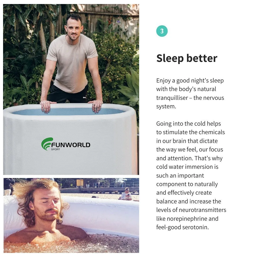 Customized Size Inflatable Portable Ice Bath Tub Cold Barrel Plunge ...