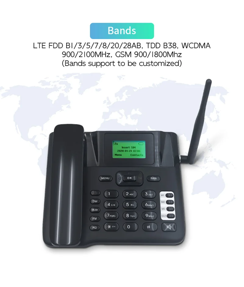 Cheap Telephone Gsm Fixed Wireless Terminals Landline 4g Cordless Land ...