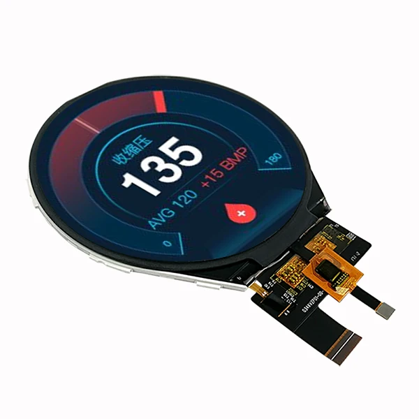 IPS 3.4 Inch Round LCD Screen with MIPI Interface & Touch
