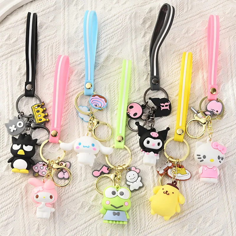 Cartoon Kawaii Sanrio Keychain Doll Wholesale Kuromi Melody Keychain ...