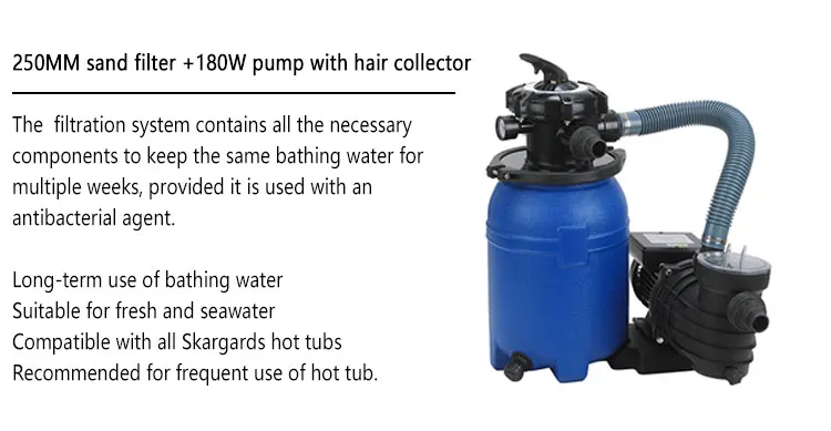 Factory Wholesale 250mm Sand Filter +180w Pump Filtration System Hot ...