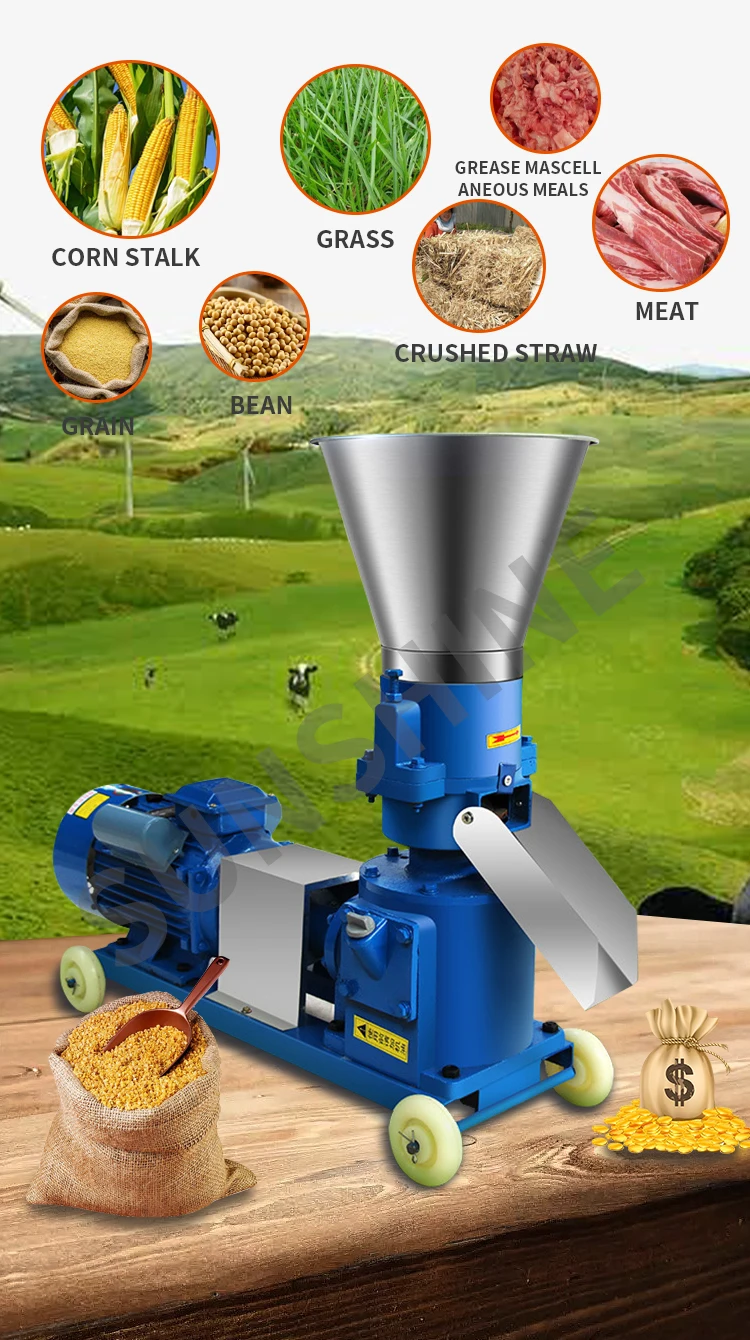 Home Made Pellet Machine Animal Feed/commercial Chicken Feeds Pellets ...