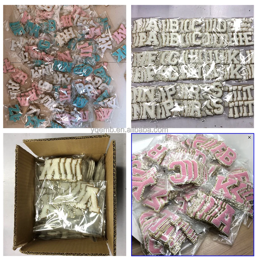 Wholesale Available Iron-on Chenille Letter Patches&custom Chenille Patches For Varsity And ...