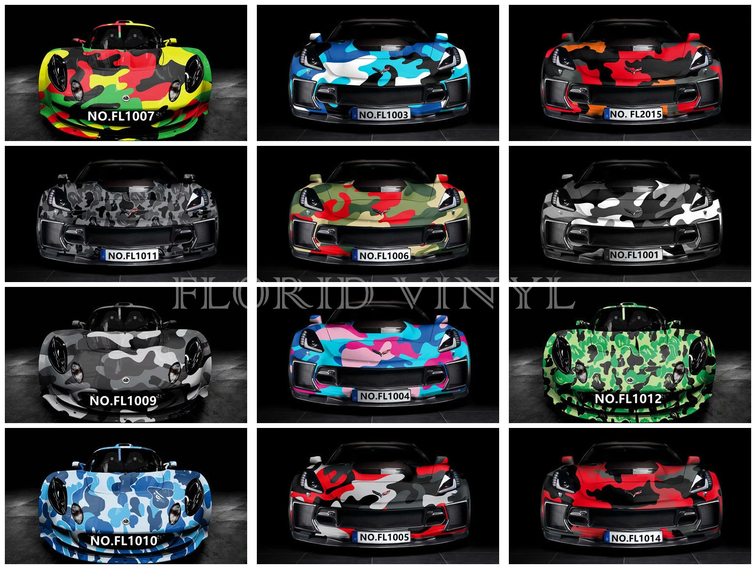 Custom Camo Vinyl Wrap for Cars - 1.52x28M, OEM | Wholesale