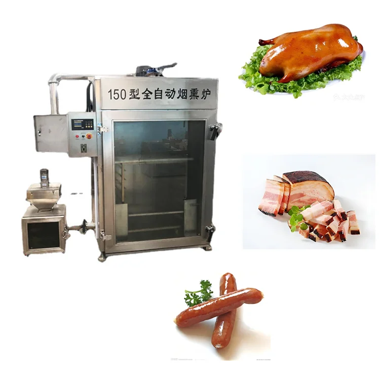 150 Type Commercial Automatic Meat Fish Seafood Smoking Chamber Machine ...