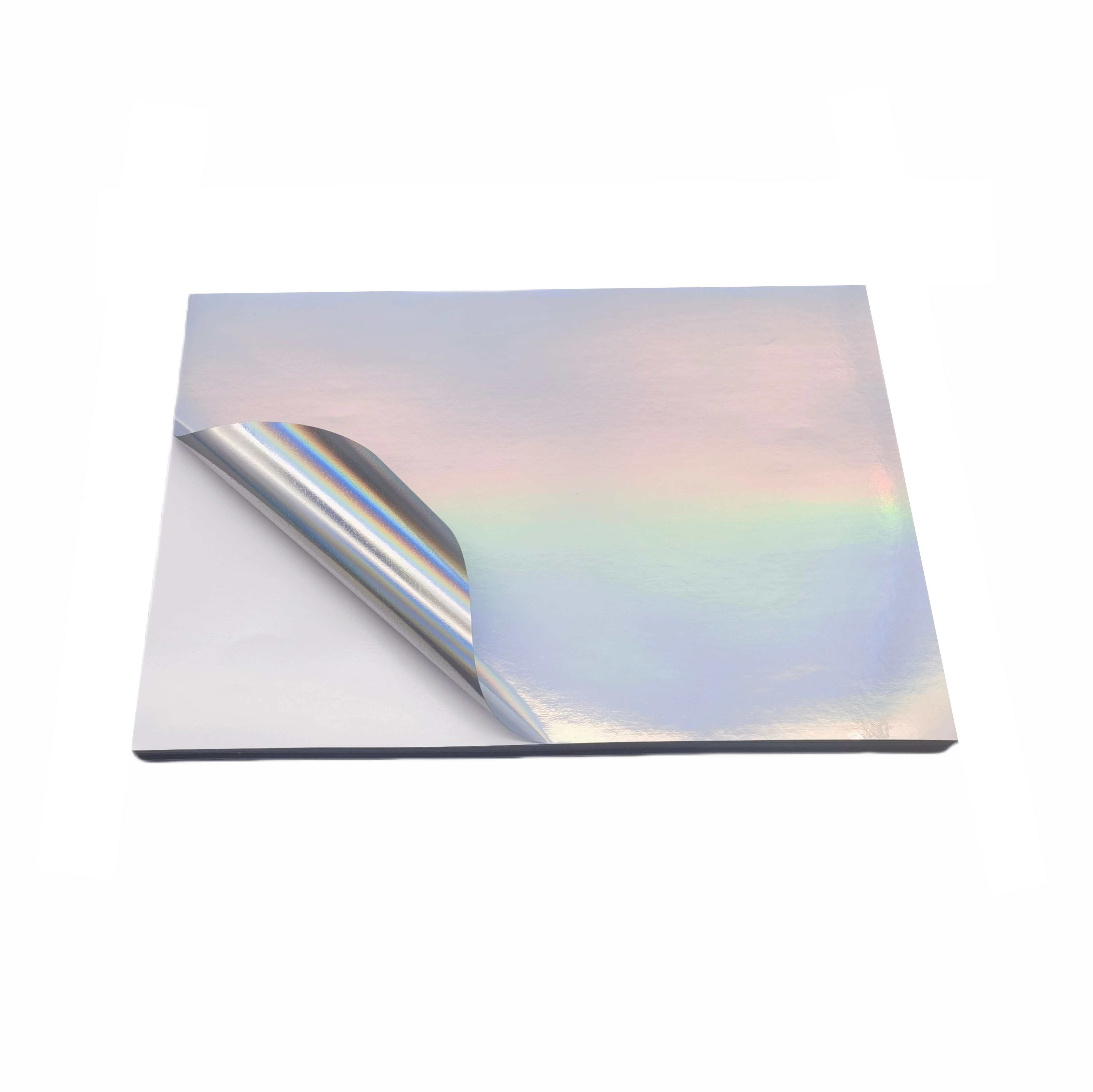 Printable Holographic A4 Rainbow Vinyl Sticker Paper Self Adhesive ...