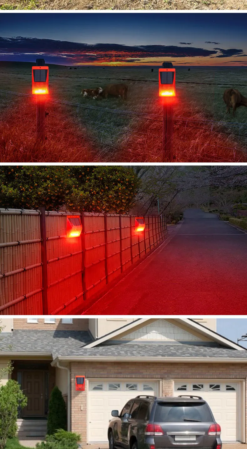 Solar Alarm with RF Remote - 129db Siren for Outdoor Security