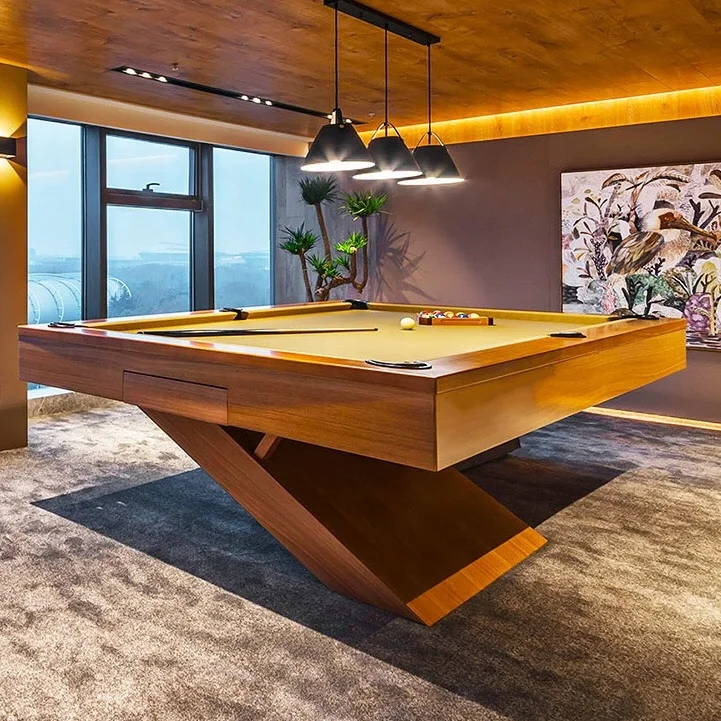 Home Indoor Sports Billiard Pool Table Modern Black Eight Or Nine Ball ...