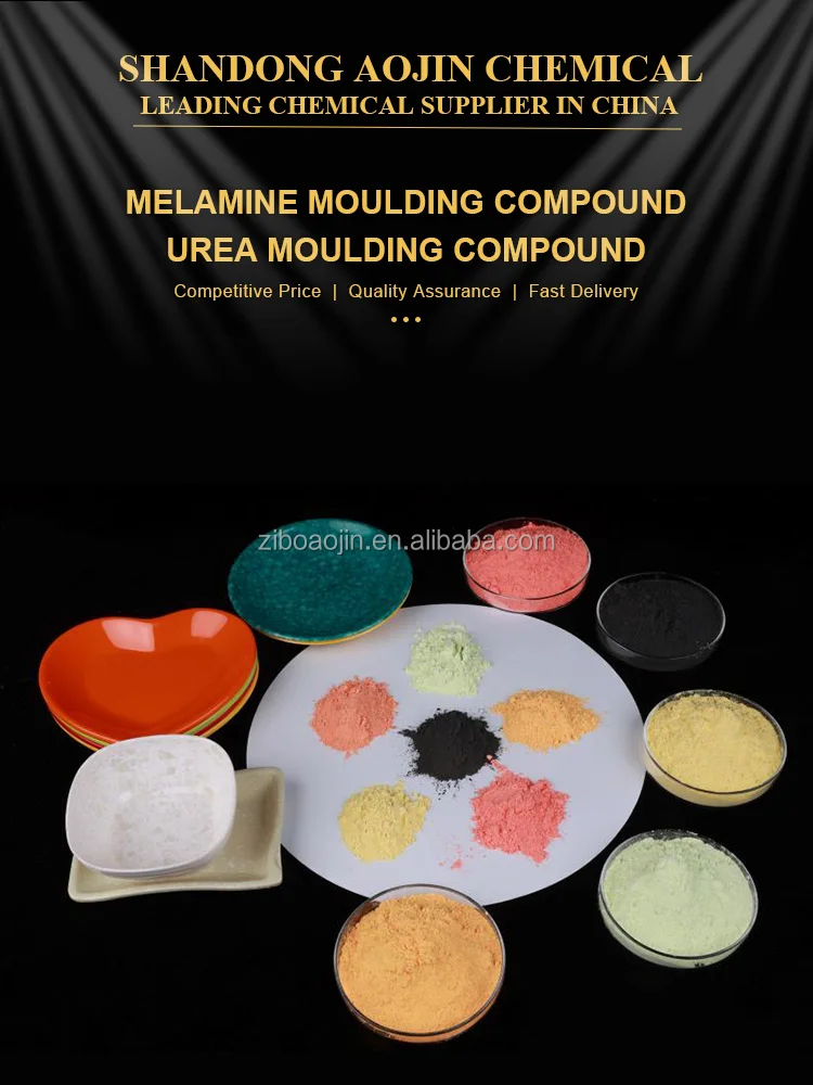 White Granular Urea Formaldehyde Moulding Compound Powder For Tableware ...