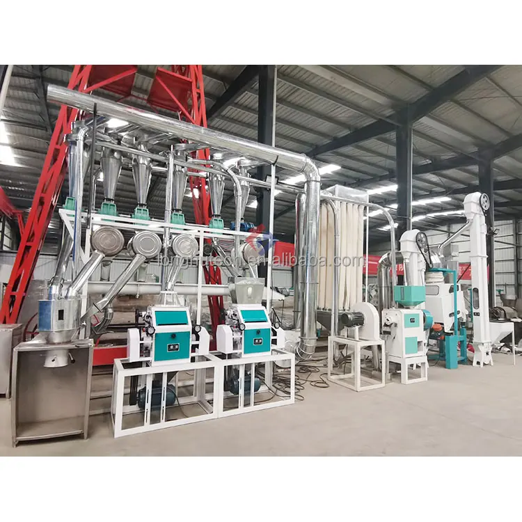 Malawi Maize Corn Meal Milling Machine - 10ton/d Capacity