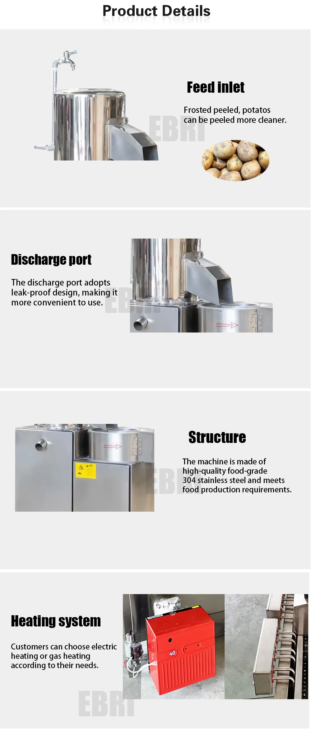 Easy To Operate Industrial Potato Chips Cleaning Peeling And Cutting ...