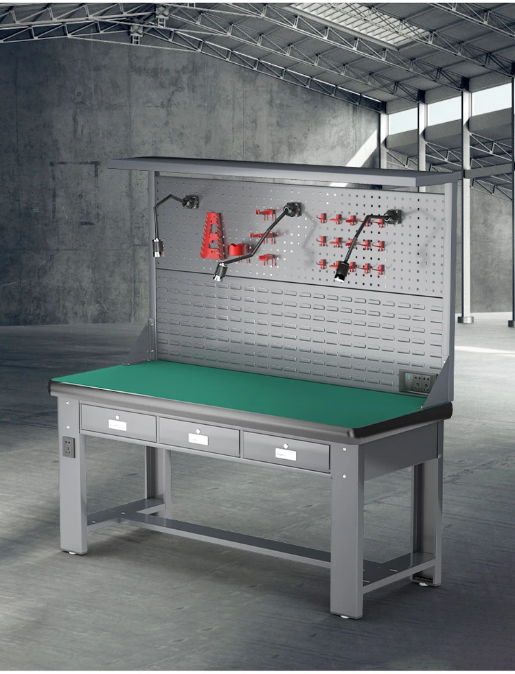Heavy-duty Anti-static Workshop Workbench Flat Workbench Single ...