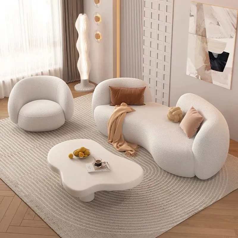 PURUO Modern Nordic Sofa Set Furniture Apartment Living Room for Hotel ...