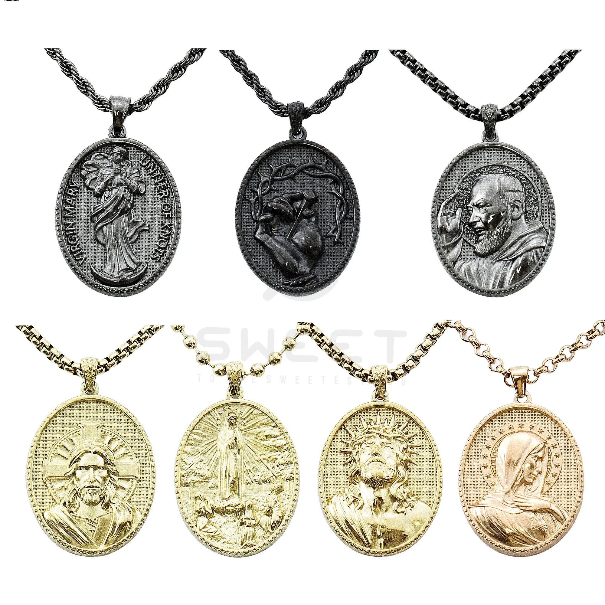 Gold Plating 14K & 18K European Norm 316L Stainless Steel Cross ...