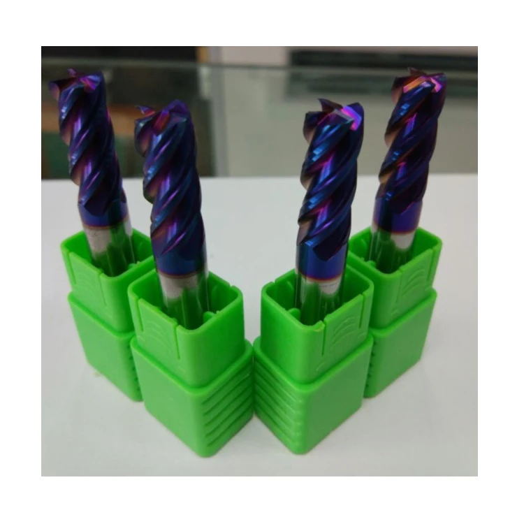 Cnc Milling Cutters Hrc65 D10x75-4f Solid Flat End Mills - Buy Solid ...