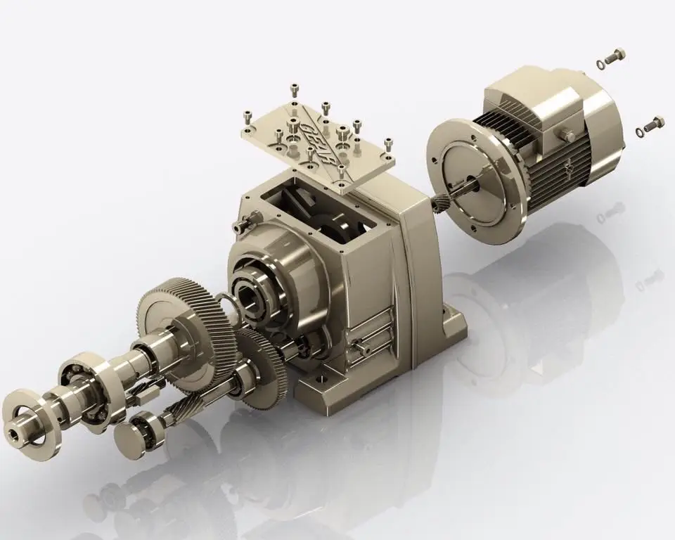 R77 Rigid Tooth Flank Speed Reducer - High Efficiency Gearbox
