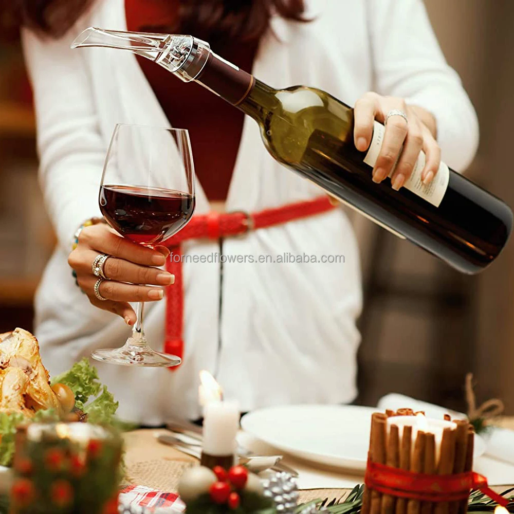 Hot Sale Wine Aerator Pourer Spout Premium Aerating Pourer Perfect Wine ...