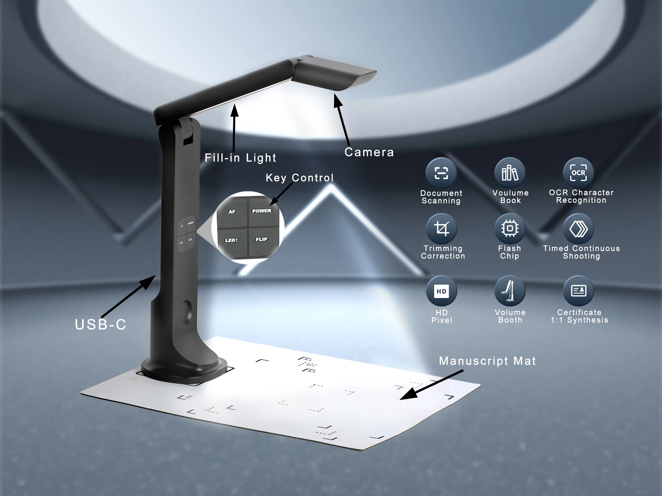 13mp Hd Upgrade Autozoom Visual Presenter Demo Digital Projector Multi-function Educational ...