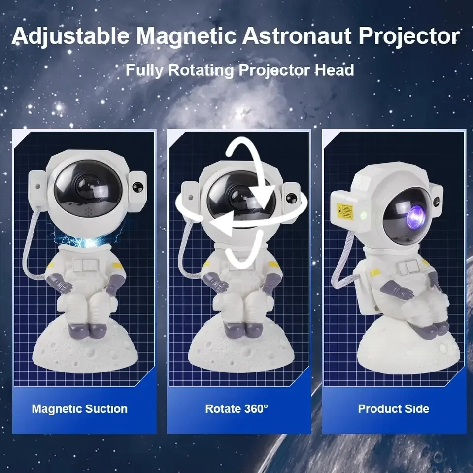 Spaceman Astronaut European Space Agency Projector Milky Way Wave Sky ...