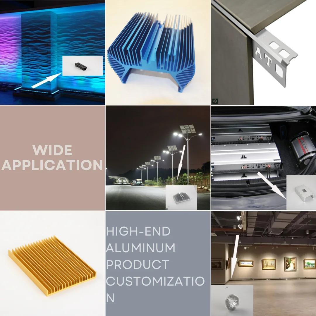 Customized Anodized Aluminum Extrusion Profile Light Body Profile For ...