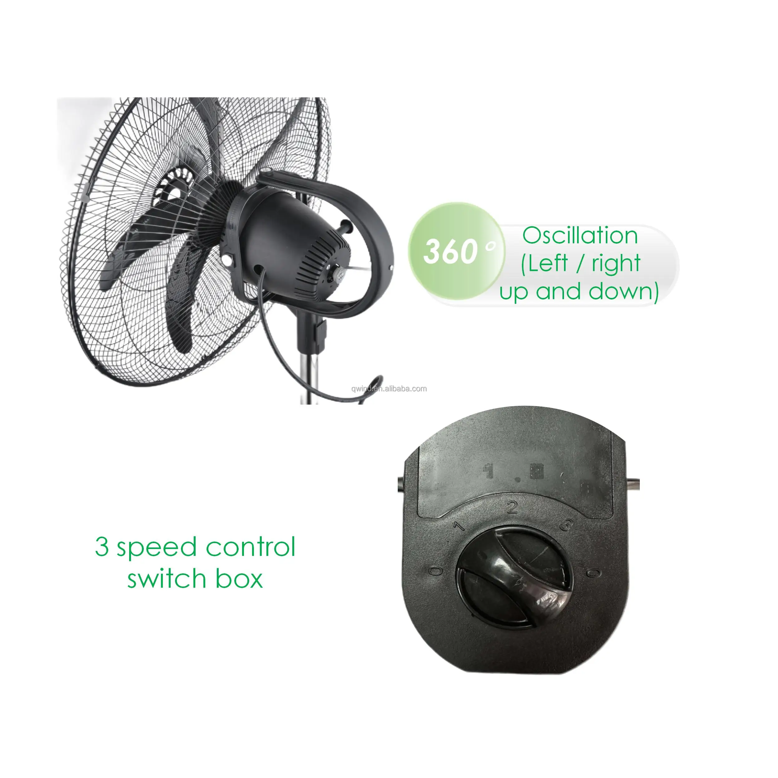 18 Inch Stand Fan 3in1 - Versatile Air Cooling Solution