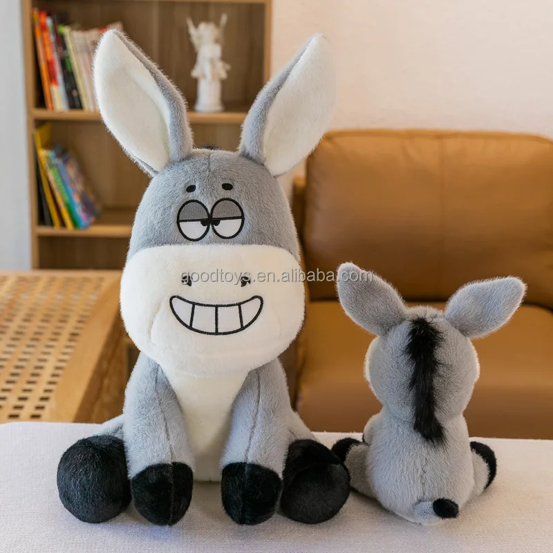 Funny Face Cartoon Donkey Soft Toy Children Gifts Dolls Cute Farm ...