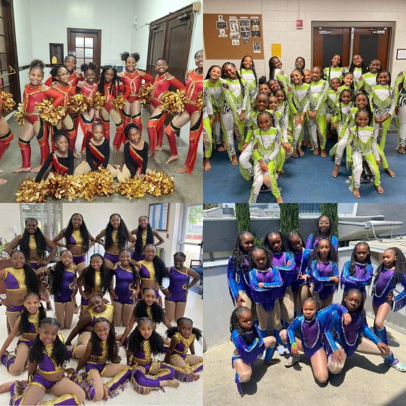 Custom High Quality Sequin Fringe Majorette Dance Costumes