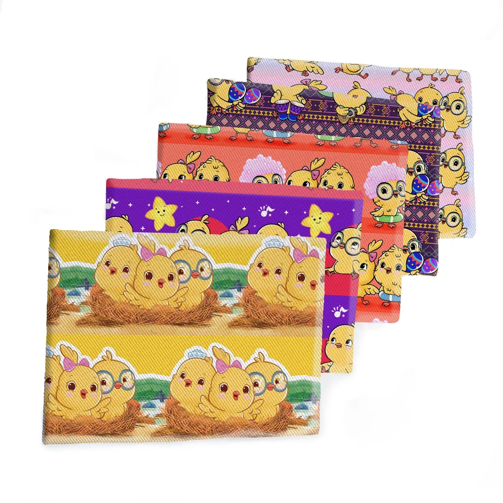 100*145cm Canticos Chicken Digital Printed Trill Cotton Fabric Woven ...