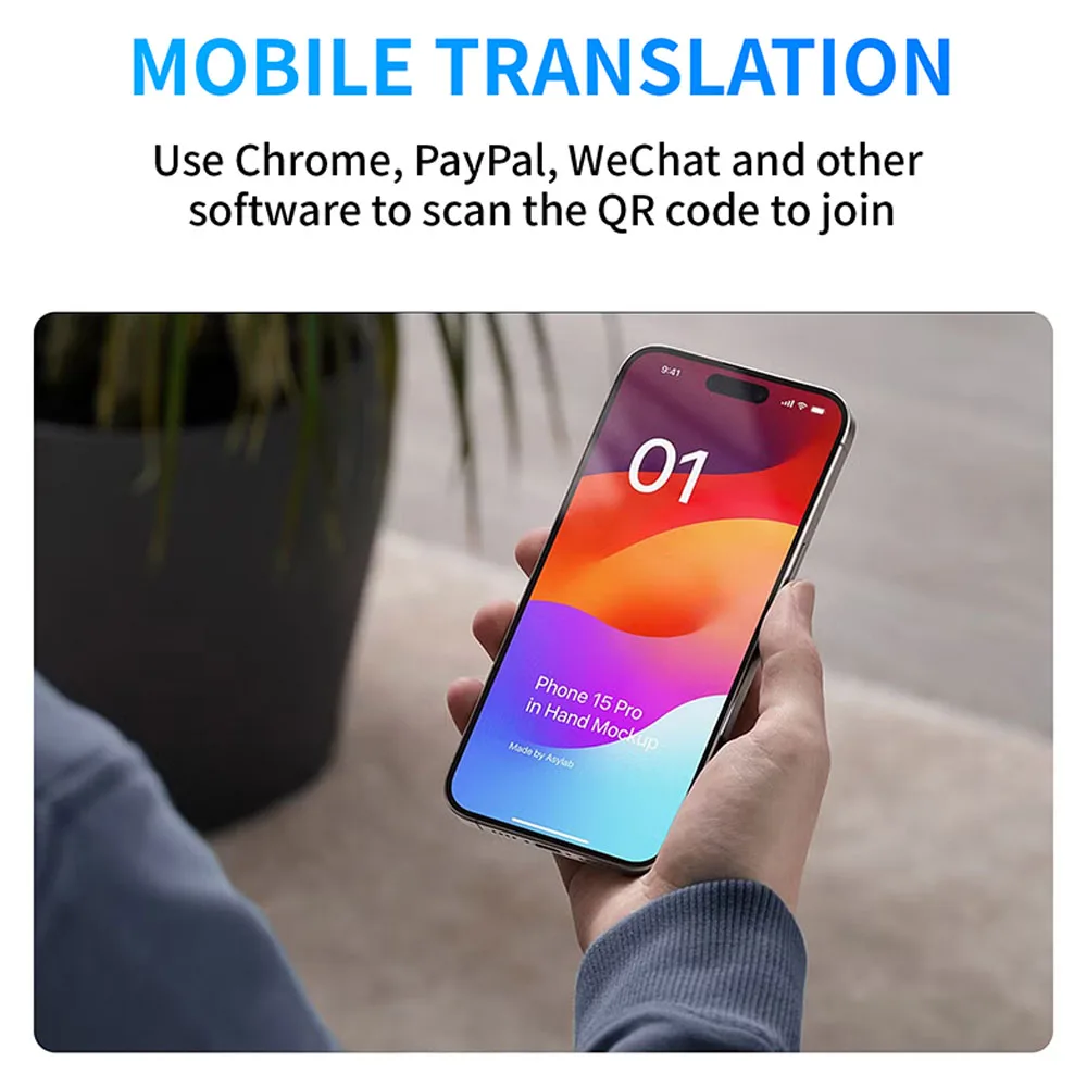 T13 Android Smart AI Mini Translator Device 160 Languages IPS Display ...