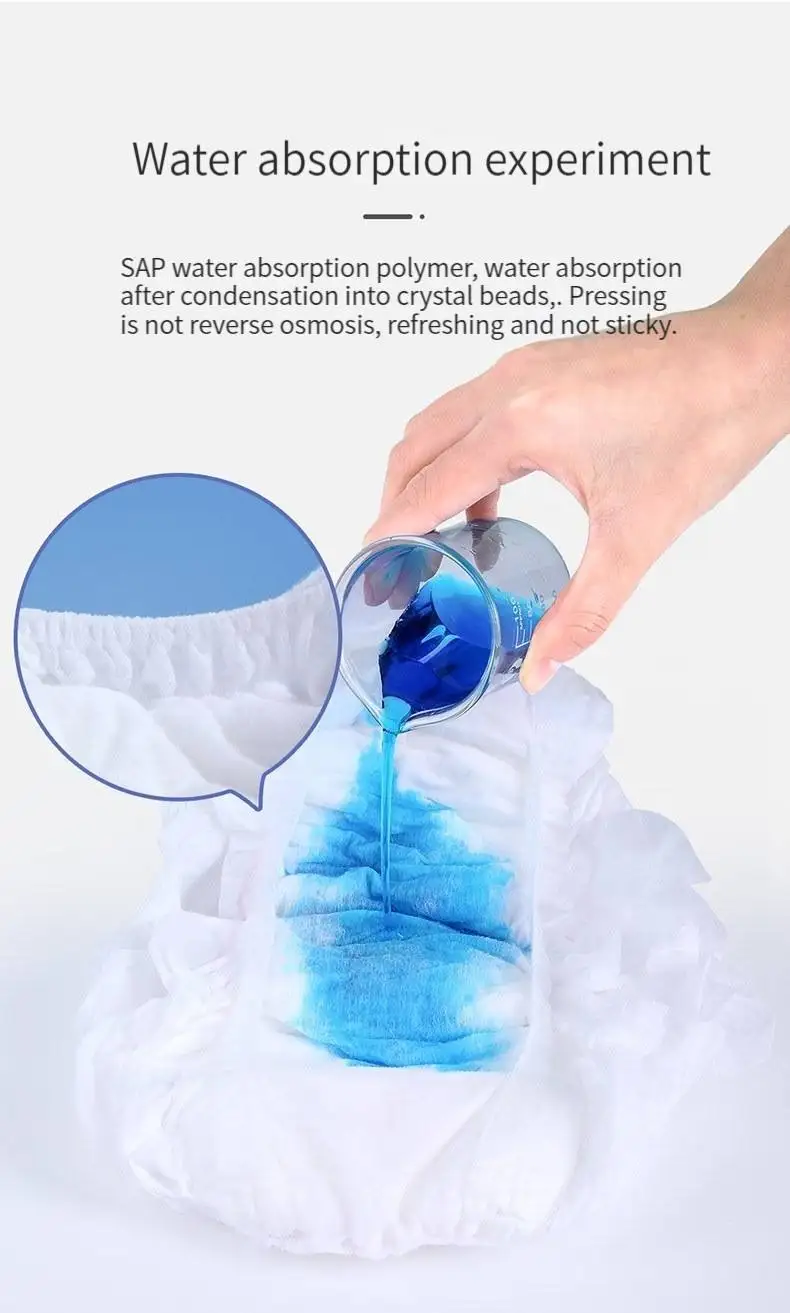 Lady Sanitary Napkin Pants Women's Period Pants Disposable Menstrual ...