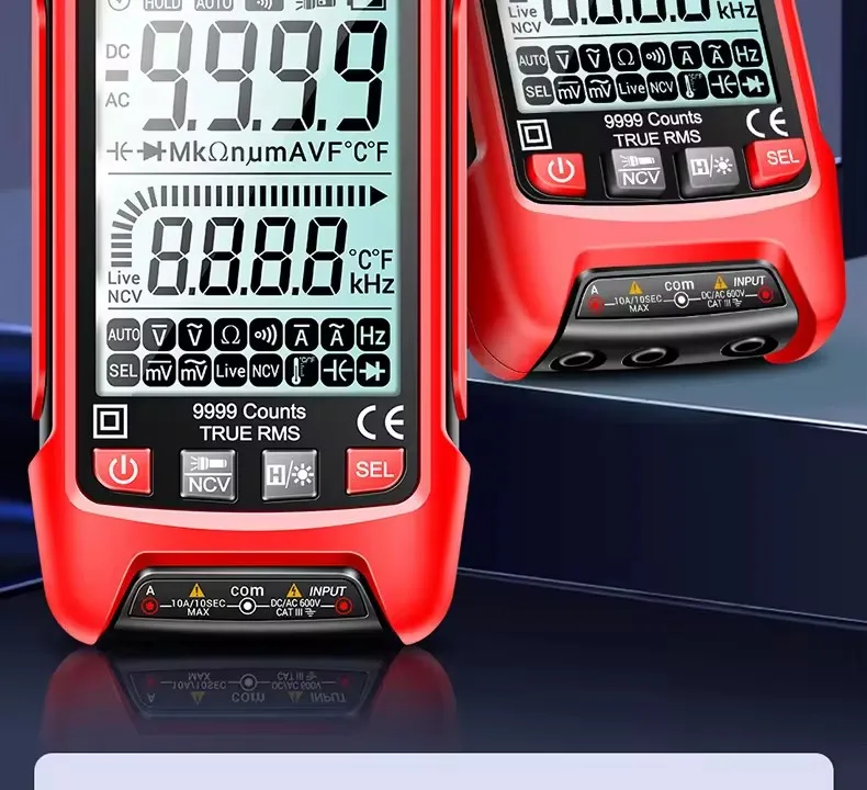 ANENG SZ02 Transistor Intelligent Tester 9999 Count True RMS Automatic ...