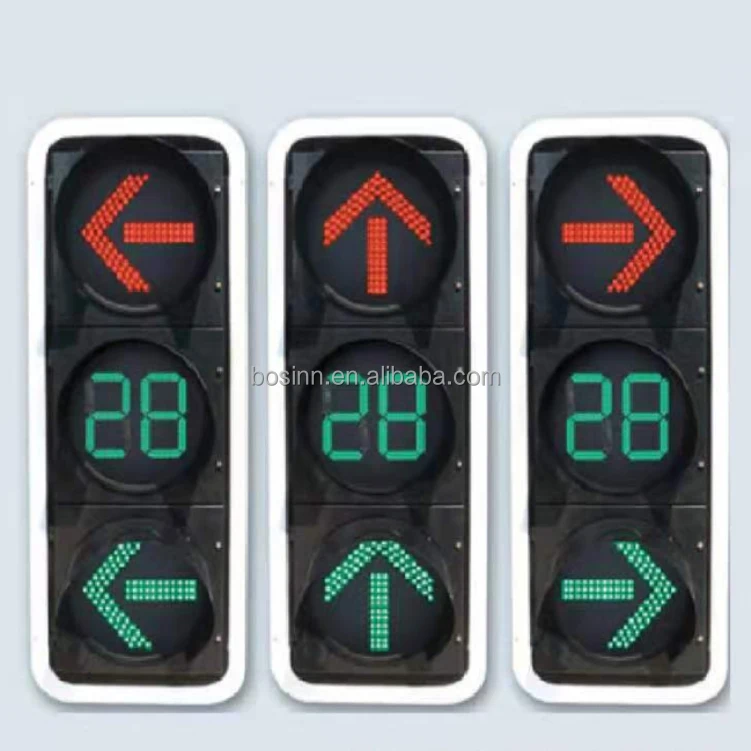 Crossing Road Traffic Warning Lights Symbols Arrow Green Forwarder Red ...