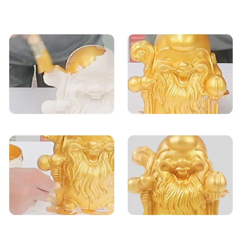 Premium Metallic Gold Paint Water-based Acrylic Gold Wall Paint 300g ...