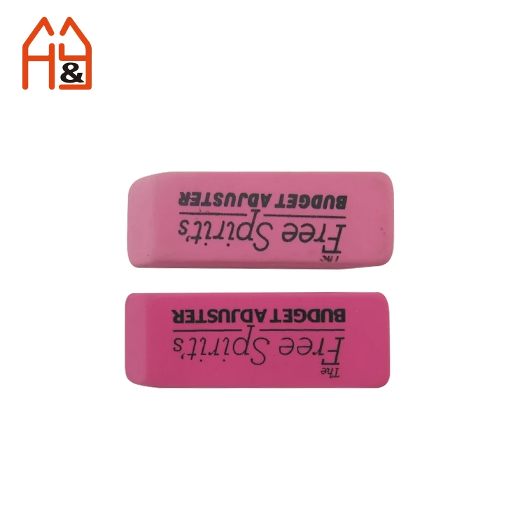 Custom Printed Pink Big Mistake Erasers - Office Supplies