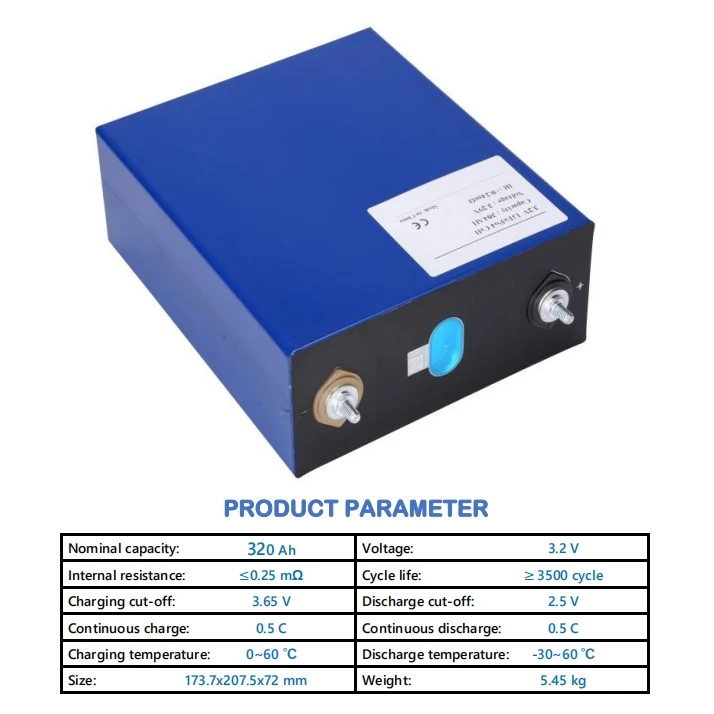 Grade A 3.2v Lifepo4 320 Ah Prismatic Lfp Lithium Battery Solar Lf304 ...