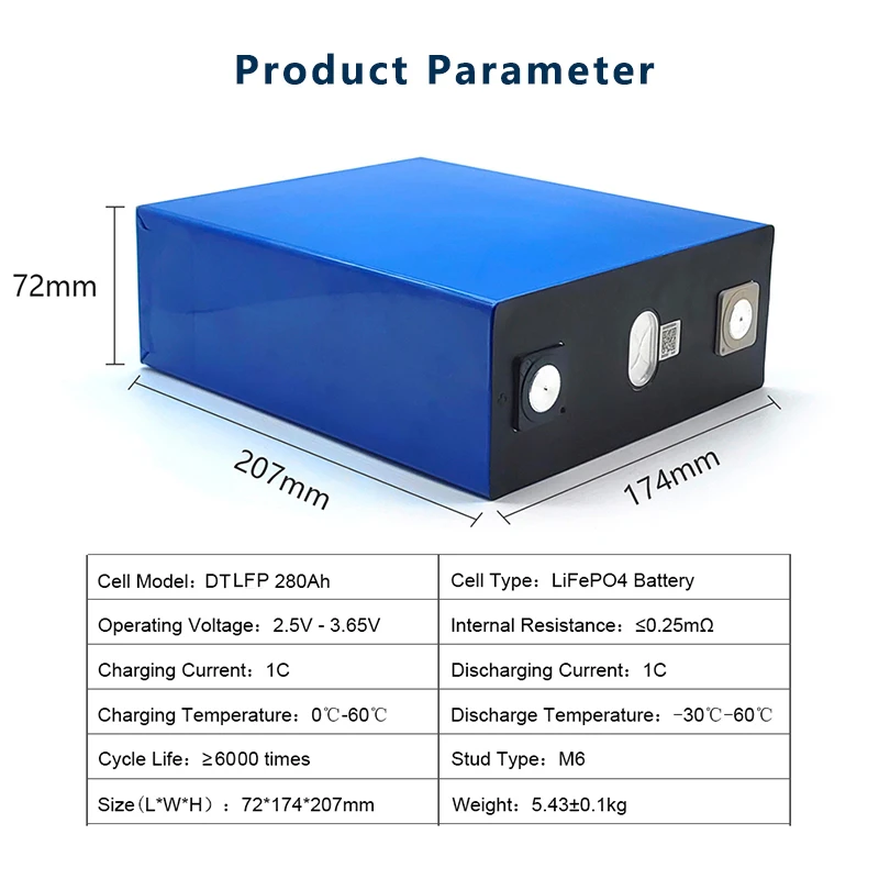 Lifepo4 Battery Cells - High Capacity for Electric Vehicles