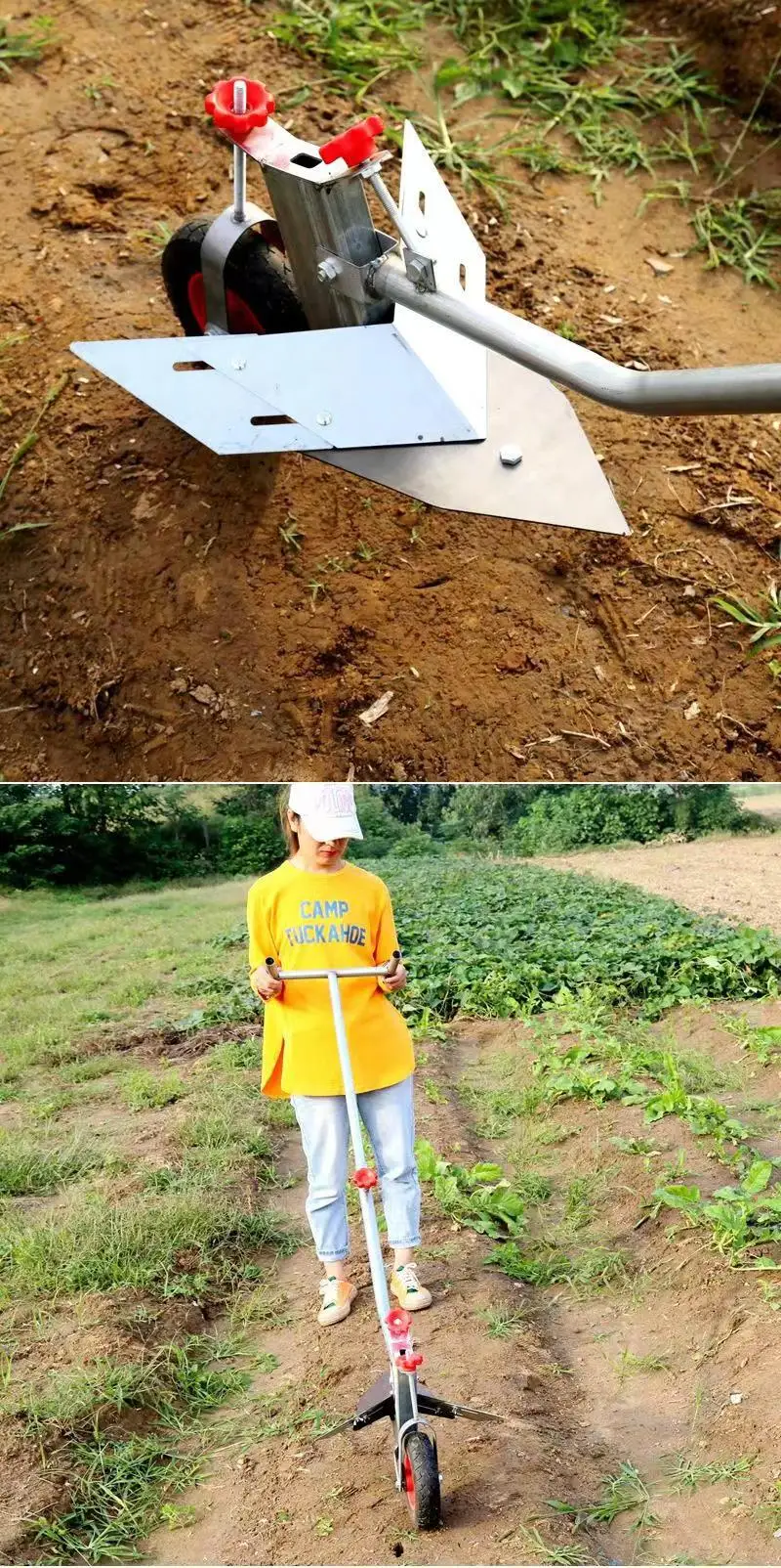 Manual Hand Tiller - Easy Soil Loosening for Farms