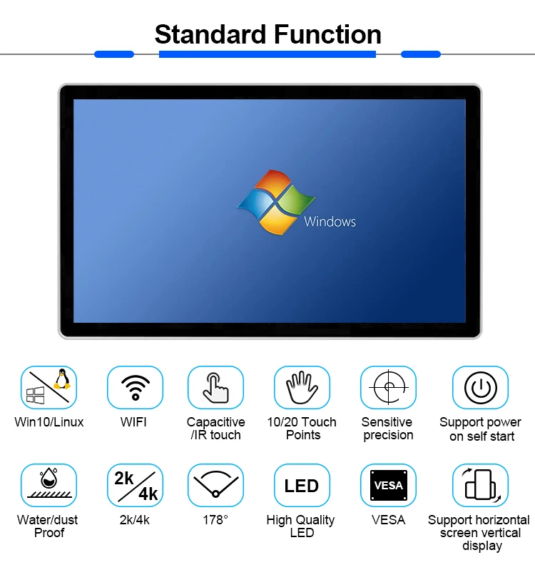 23 24 Inch Wall Mounted All-in-One Touchscreen PC - Maxway